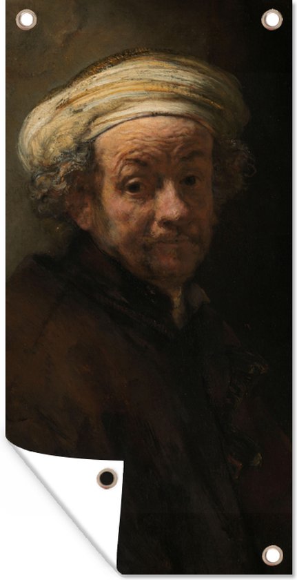 Affiche de jardin Autoportrait en apôtre Paul - Peinture de Rembrandt ...