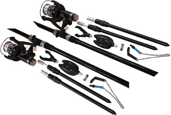 FISH-XPRO Carp Pro Set - 2-Rod - Karperhengelset - Zwart | bol