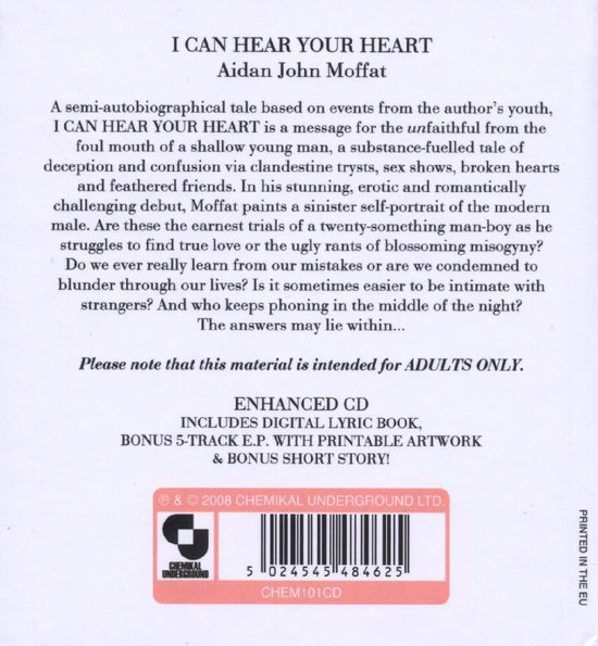 Aidan John Moffat - I Can Hear Your Heart (CD), Aidan John Moffat | CD ...