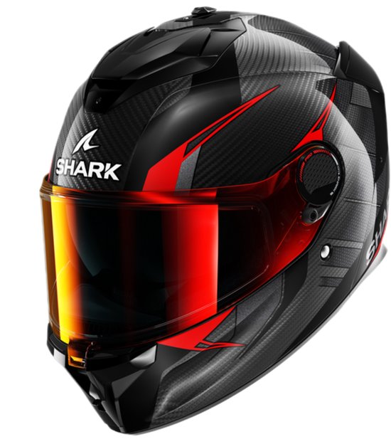 SHARK SPARTAN GT PRO KULTRAM CARBON Black Red - Maat M - Integraal helm ...