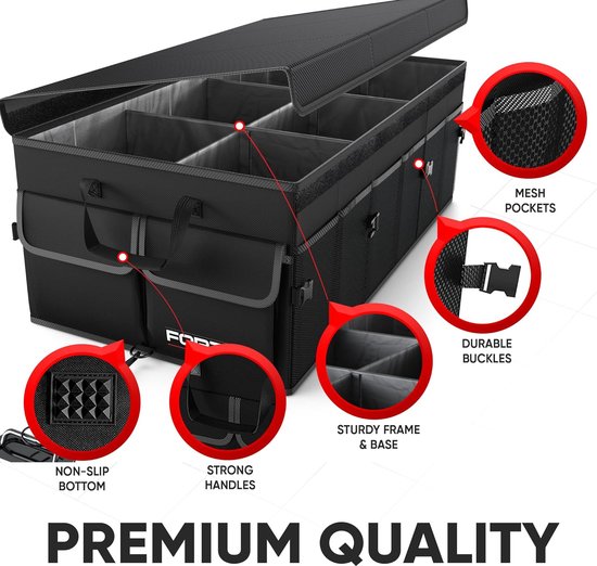 Auto Organizer, Auto Kofferbak Organizer met Koeler, Opvouwbare ...