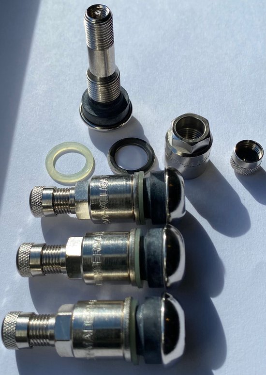 4 hoge druk RVS Alligator metaal/ijzer auto ventiel 11,5mm met auto ...