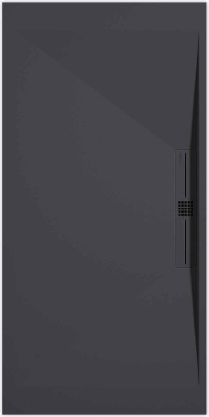 Sanifun douchebak Stone Side Anthraciet Smooth 1400 x 900 P | bol