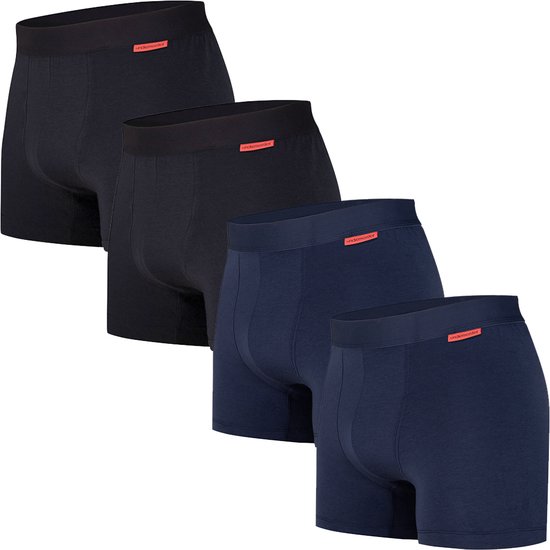 Undiemeister® Boxershorts 4-pack - Premium Heren Ondergoed - Zijdezacht ...