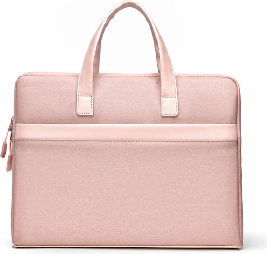 Computertas - 14 Inch - Zakelijke handtas voor woon-werkverkeer - Roze ...