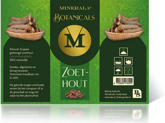 Zoethoutstokjes - Zoethout - 50 gram - Minerala Botanicals | bol
