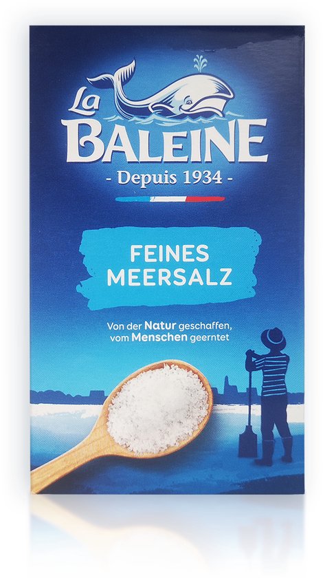 Zeezout fijn - 500 gram - La Baleine | bol
