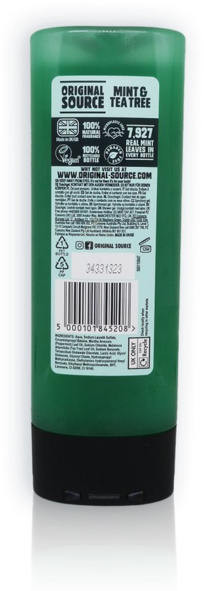 Original Source Shower Gel Mint And Tea Tree 250ml | bol