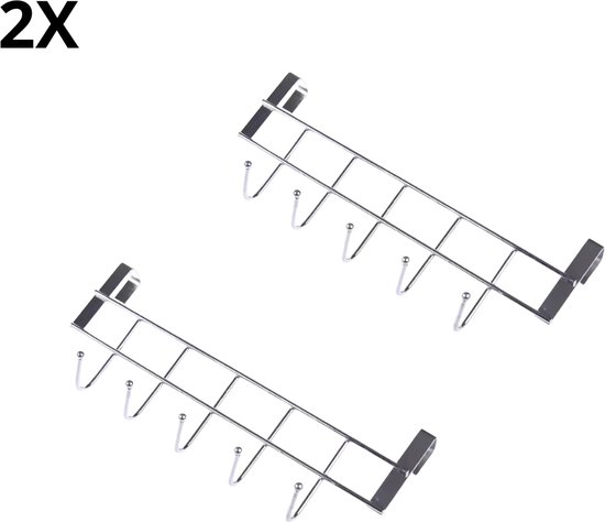 2X Ophangrek - Deurkapstok - Deurrek - Hangende Kapstok - Kapstokken ...