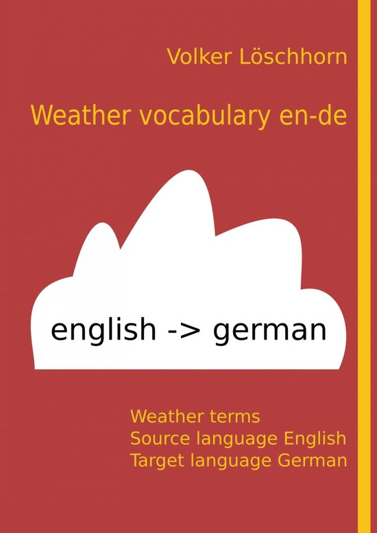 Weather vocabulary (ebook), Volker Löschhorn | 9783758466427 | Boeken | bol