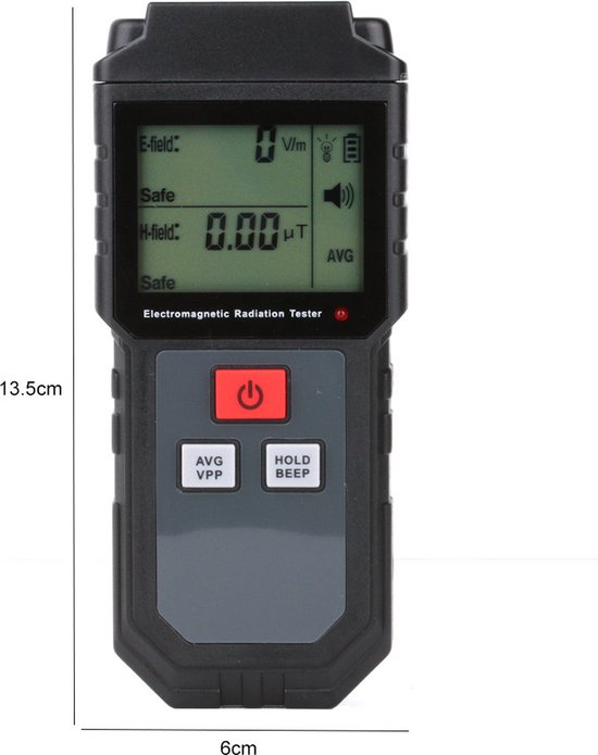 Stralingsdetector - 5G Detector - Elektrische EMF-meter - Magnetisch ...