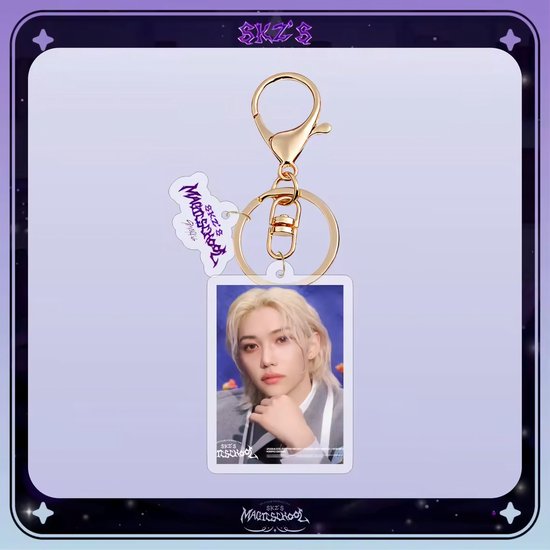 KPOP Idol Stray Kids SKZ'S MAGIC SCHOOL Felix Plastic Keyring Acrylic ...