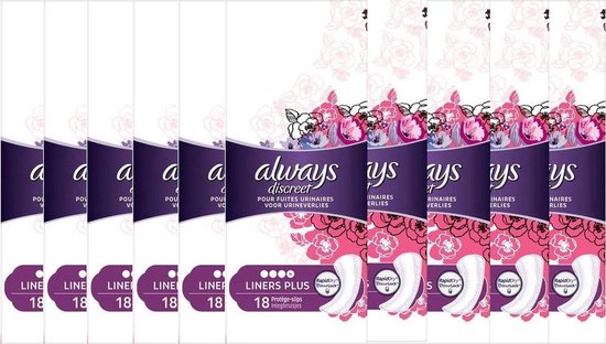 Always Discreet Liners Long Plus - 10 x 18 Stuks | bol