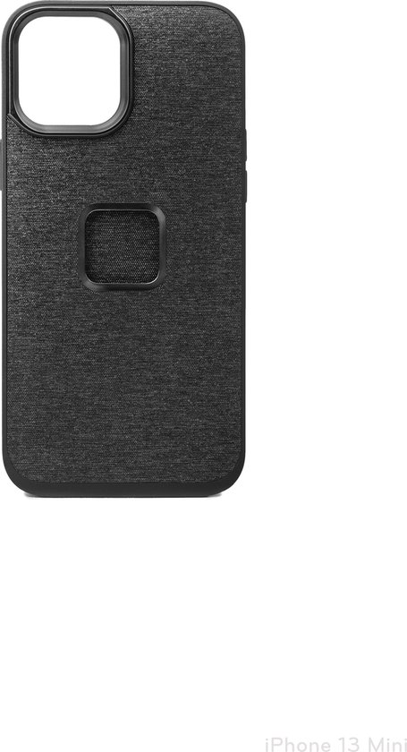Peak Design - Mobile Everyday Fabric Case iPhone 13 Mini - Charcoal | bol