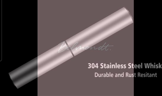 BELMONDT© Elektrische Melkopschuimer - USB oplaadbaar- 4 opzetstukken-Zwart | bol