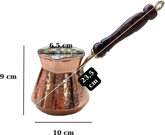 Turkse Griekse Arabische koffiepot van koper Cezve Copper Ibrik Briki ...