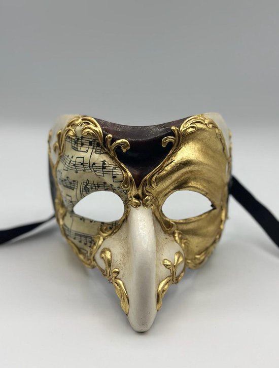 Venetiaans masker Pulcinella- Pulcinella masker - Theater mask - gala ...