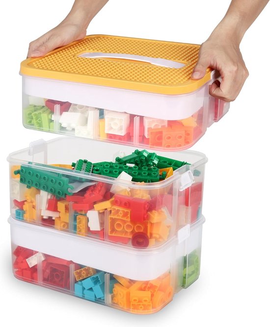 Opbergdoos voor Lego bouwstenen, opbergvakken, stapelbare dozen ...