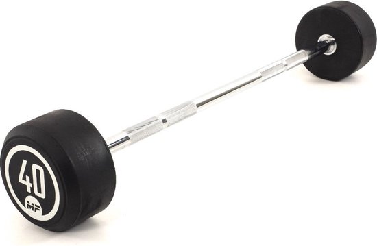 Muscle Power Vaste Halterstang Rubber - 40 kg | bol