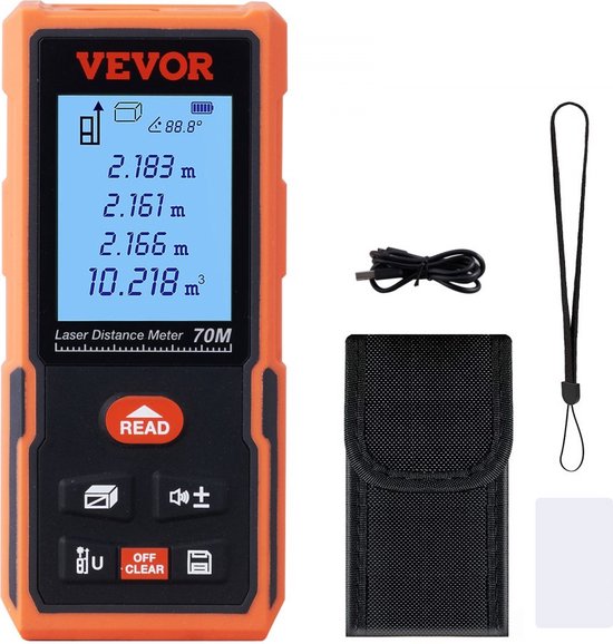 professionele laser afstandsmeter 70m meetbereik afstandsmeter ±1.5mm ...