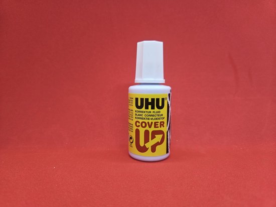 UHU Cover up correctievloeistof wit 20ml op waterbasis | bol