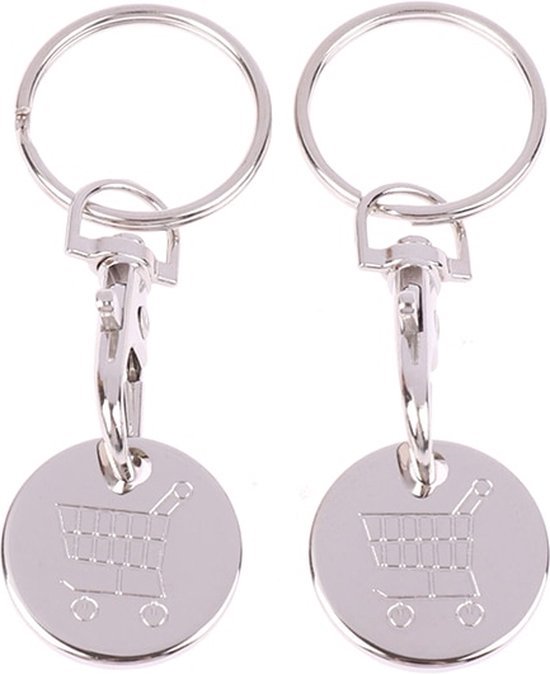 Winkelwagen Sleutelhanger 2 Stuks I Munt Voor Winkelwagen I ...