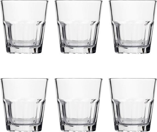 Luxe Drinkglazen - 270ml/27cl - (6 Stuks) - Drinkglas - Limonadeglazen - Glas -... | bol