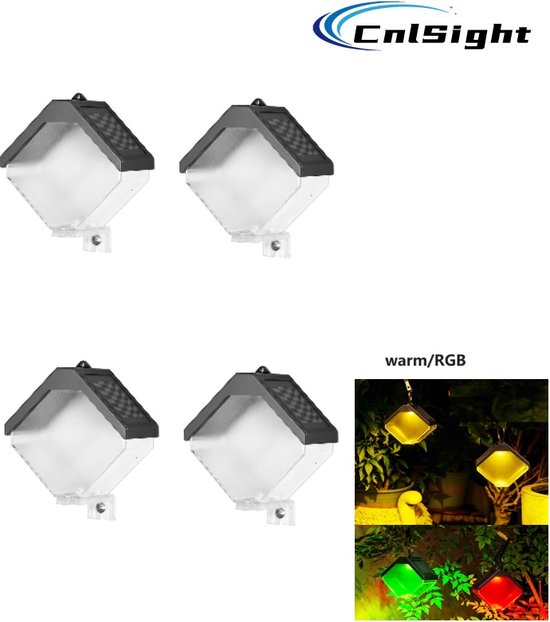 zonlicht LED lichtornament voor buiten(4stuks) - zonne-verlichting ...