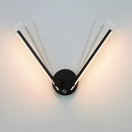 EFD Lighting WL05 - Wandlamp – Modern – Zwart – verstelbaar – Met ...
