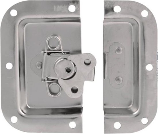 HQ-Power Vergrendeling, voor flightcase, 105 x 102 mm, metaal, wit | bol