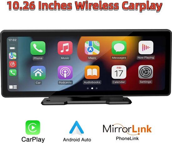 Carplay Scherm - 10 inch - Touchscreen - Navigatiesysteem Auto - Voor ...