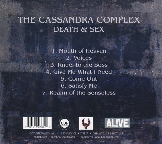 Cassandra Complex - Death & Sex (CD), Cassandra Complex | Muziek | bol