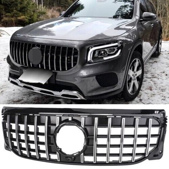 GT Grill geschikt met Mercedes GLB x247 (2019+) glanzend zwart met ...