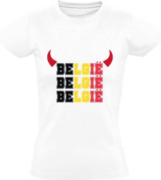 T-shirt Belgique Femme - Championnat d'Europe - Diables rouges ...
