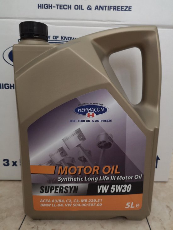 Hermacon vw 5w30 synthetic long life - Motorolie - 5L | bol.com