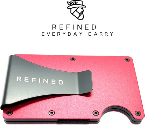 Refined Wallet Aluminium Card Wallet Rood RFID | bol