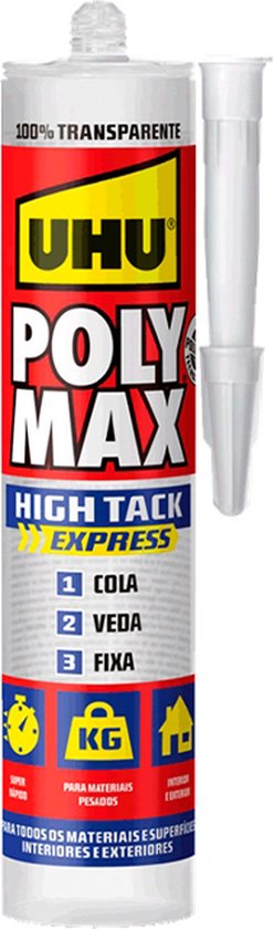 UHU BISON POLY MAX® HIGH TACK EXPRESS TRANSPARENT 300ml -bison-griffon | bol