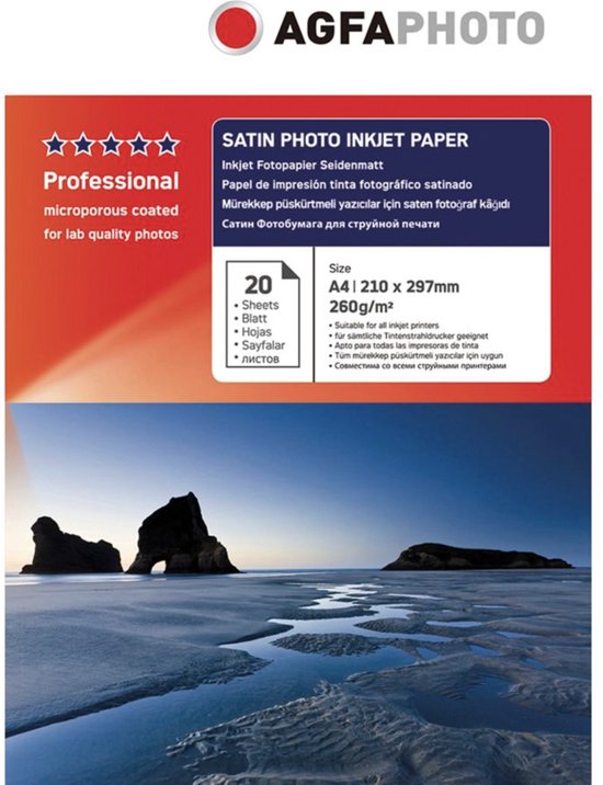 AgfaPhoto Professional Photo Paper 260 g Satin A 4 20 Sheets | bol