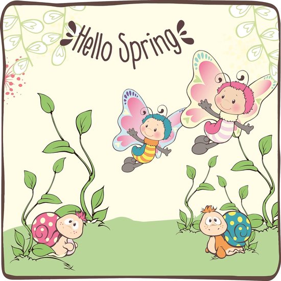 kussen roze slak rechthoekig 43x25cm pluche Hello lente lente | bol