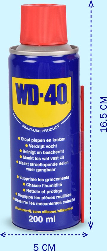 Voordeelverpakking: Set van 4 WD-40 Multispray 200 ml - Veelzijdig ...
