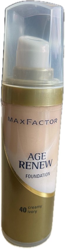 Max factor Age Renew Foundation - 40 Creamy Ivory | bol