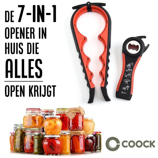 COOCK - Allesopener - Multifunctionele Opener - 7-in-1 Potopener ...