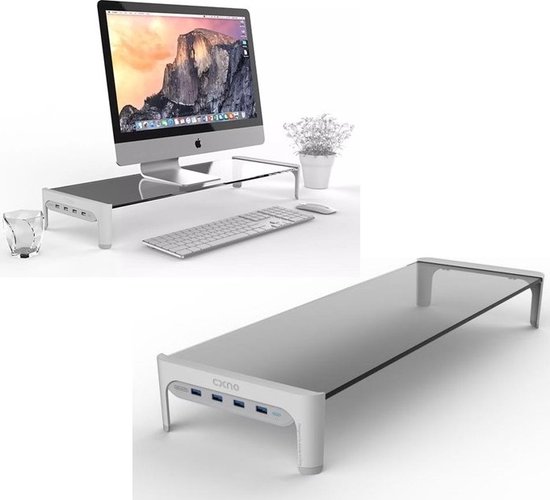 Monitorstandaard Bamboe - Monitor Verhoger - Laptopstandaard - TV ...