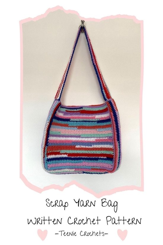 Scrap Yarn Bag - Written Crochet Pattern (ebook), Teenie Crochets ...