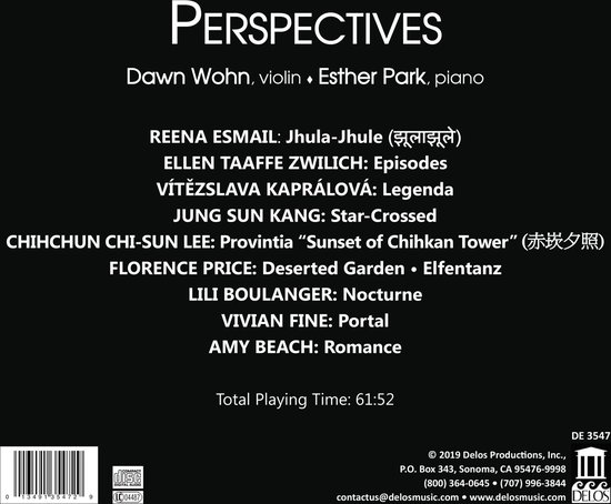 Dawn Wohn & Esther Park - Perspectives (CD), Dawn Wohn & Esther Park ...