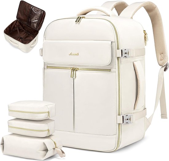 Handbagage, rugzak voor dames en heren, groot, 40 liter, reisrugzak ...