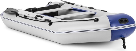 MSW Opblaasbare boot - zwart/wit - 280 kg - houten vloer - 3 personen | bol