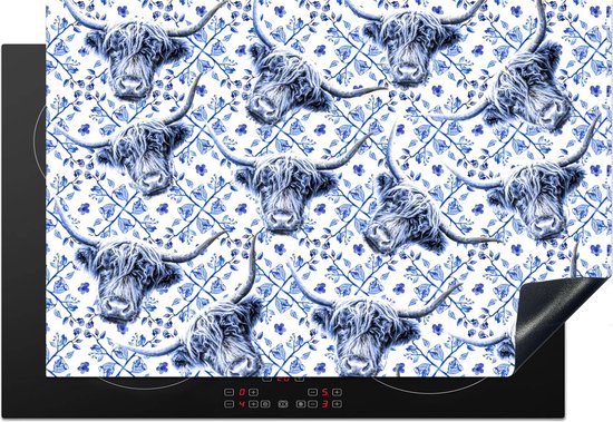 KitchenYeah® Inductie beschermer 74x48 cm - Schotse hooglander - Koe ...