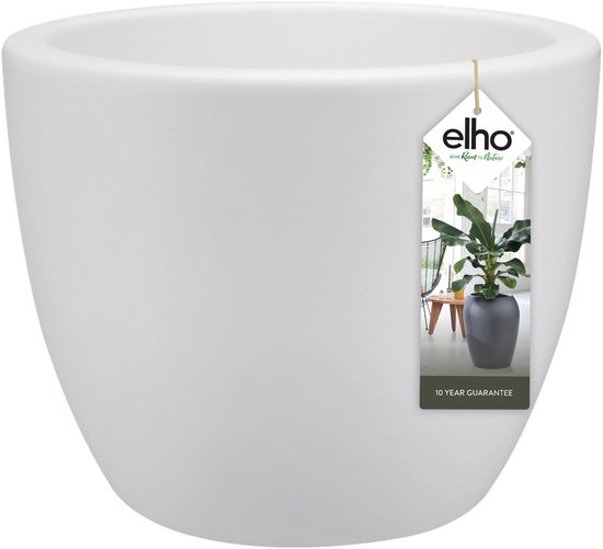 Elho Pure Soft Round Wheels 60 - Grote Bloempot voor Binnen en Buiten ...