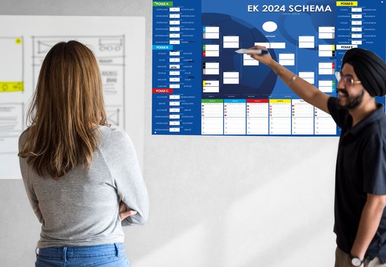 EK 2024 schema - A0 formaat - Zelf standen invullen - Euro 2024 ...